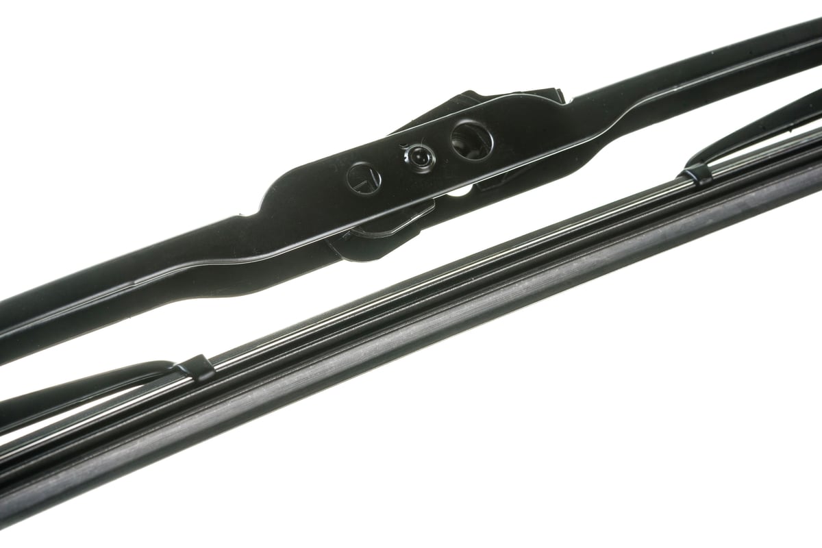 Комплект каркасных щёток стеклоочистителя KRAFT 500/500 мм, 2 адаптера ...