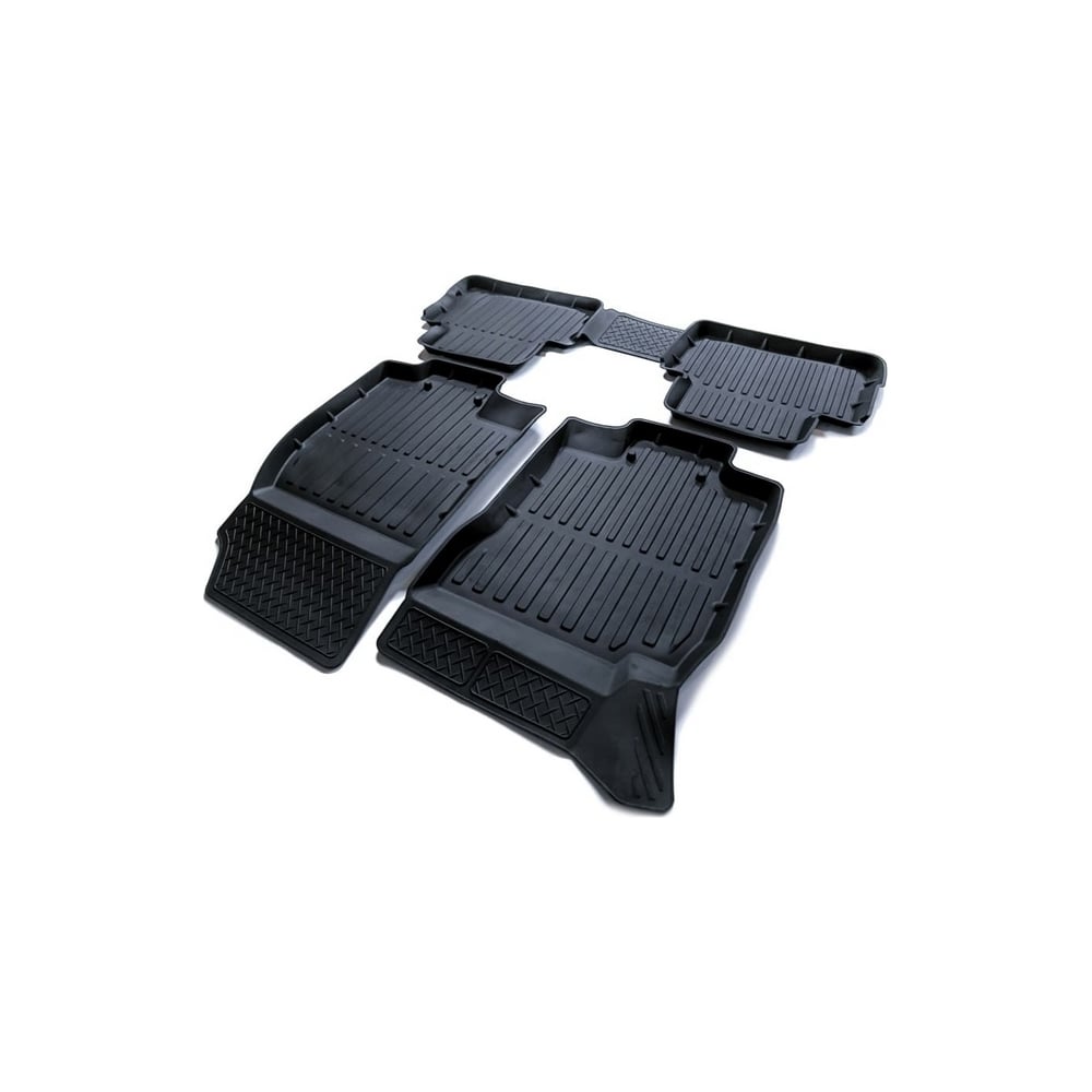 Резиновые коврики SRTK 3D PREMIUM в салон Nissan Qashqai II RUS 2014 ...