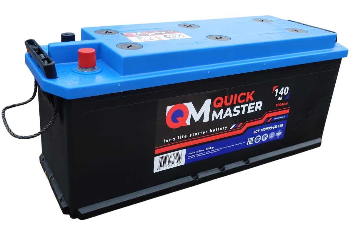 АКБ QUICK MASTER SP 6СТ-140 (R)-(4) 900A 514/175/210 4657771817120 ...