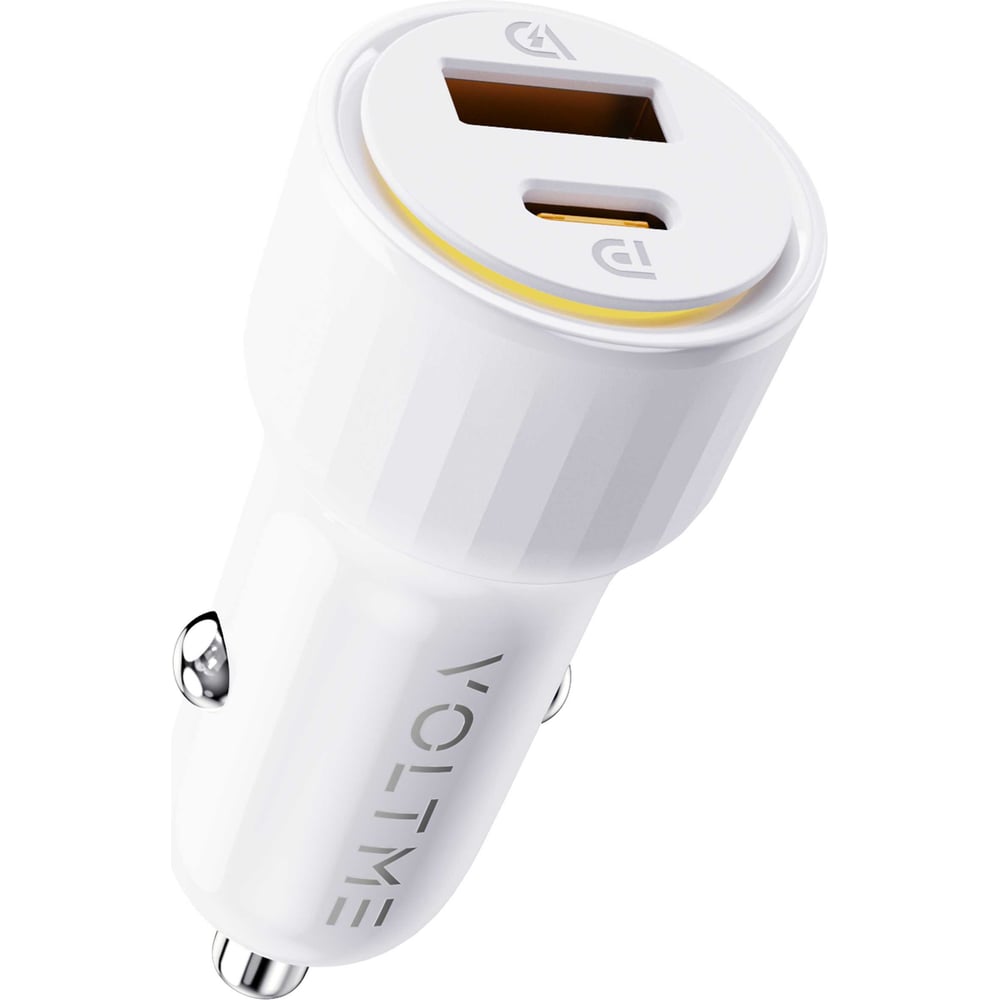 АЗУ VOLTME Cazo C48CA Car Charger, 48W, PD3.0, QC4+, белый D2035 ...