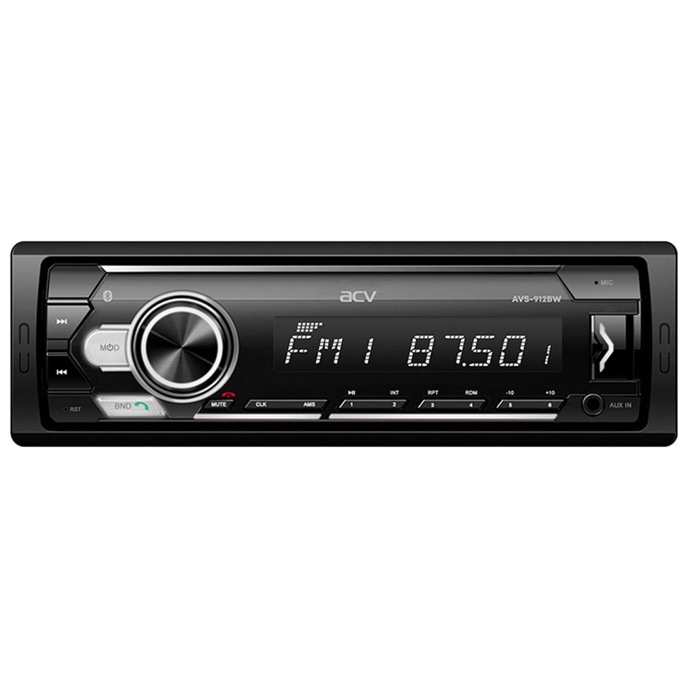 Автомагнитола ACV 1din, белая, Bluetooth/USB/AUX/SD/FM, 4х50 AVS-912BW - выгодная цена, отзывы ...