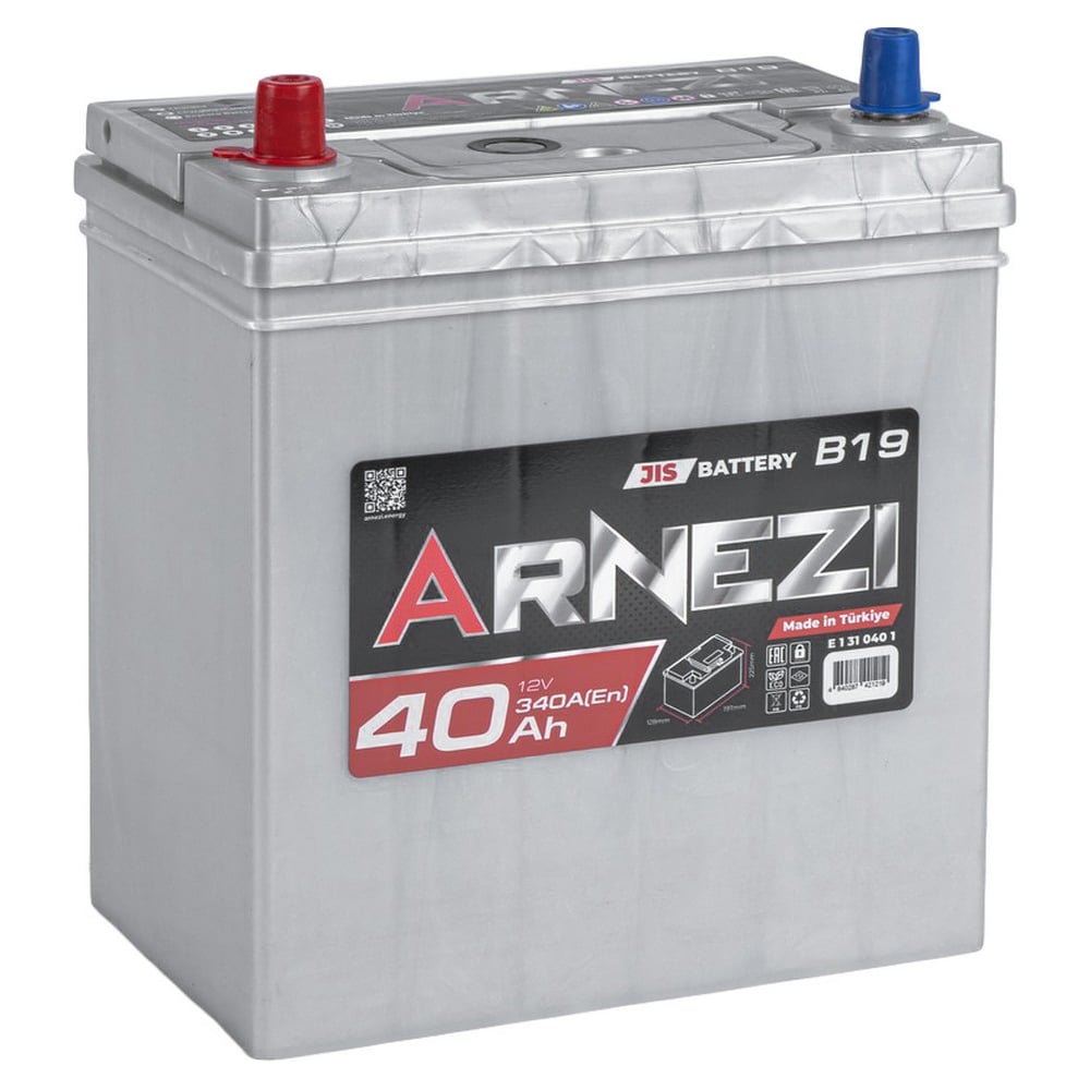 Аккумулятор Arnezi JIS SMF 40 А/ч прямой L+ 197x128x225 NS40 EN 340 А E1310401 - выгодная цена ...