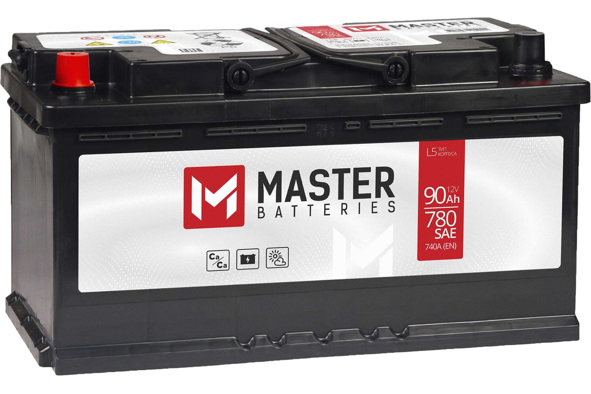 Аккумуляторная батарея MASTER BATTERIES 90Ah L+ MB901 - выгодная цена, отзывы, характеристики ...