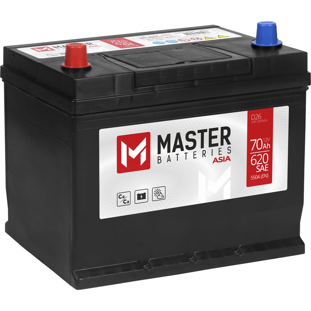Аккумуляторная батарея MASTER BATTERIES Asia 70Ah L+ MBA701 - выгодная ...