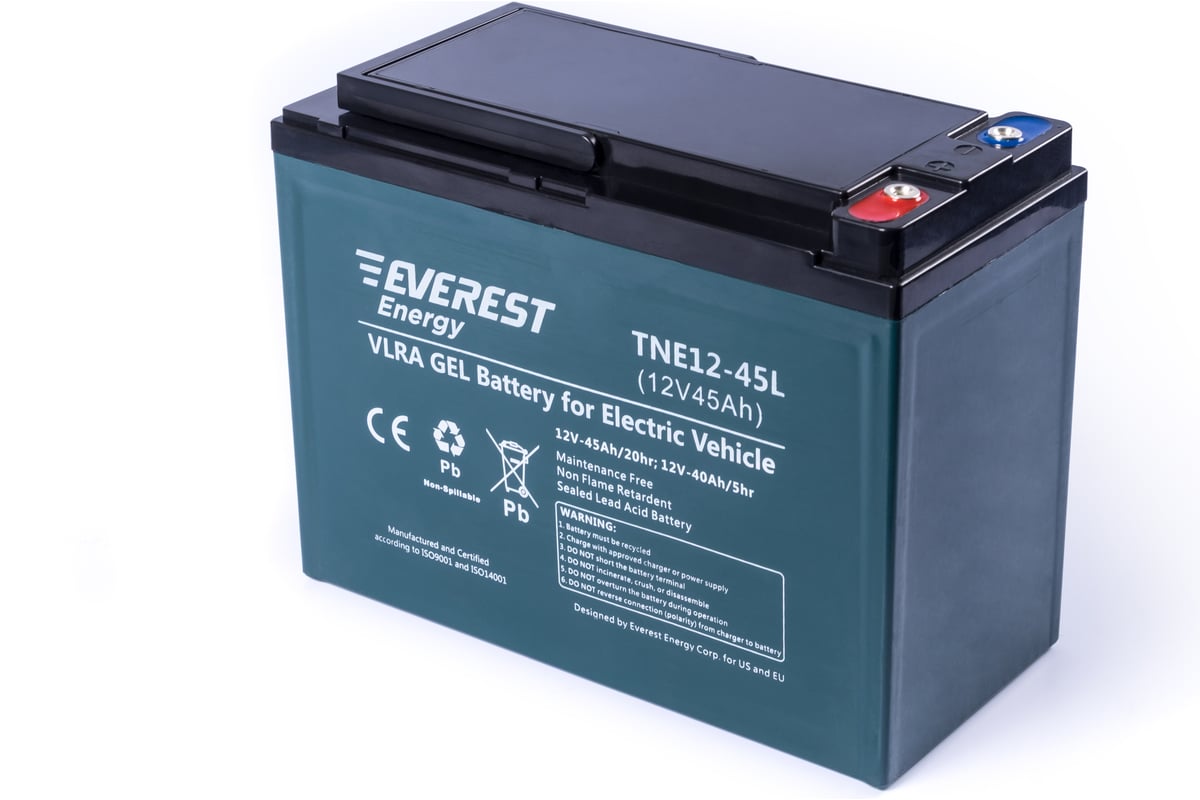 Тяговые аккумуляторные батареи EVEREST Energy TNE12-45L - выгодная цена ...
