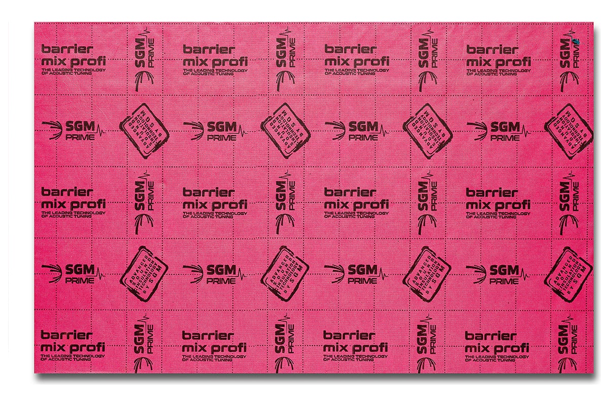 Шумоизоляция SGM Premium Barrier Mix Profi Prime (большие листы 0.5х0.8 ...