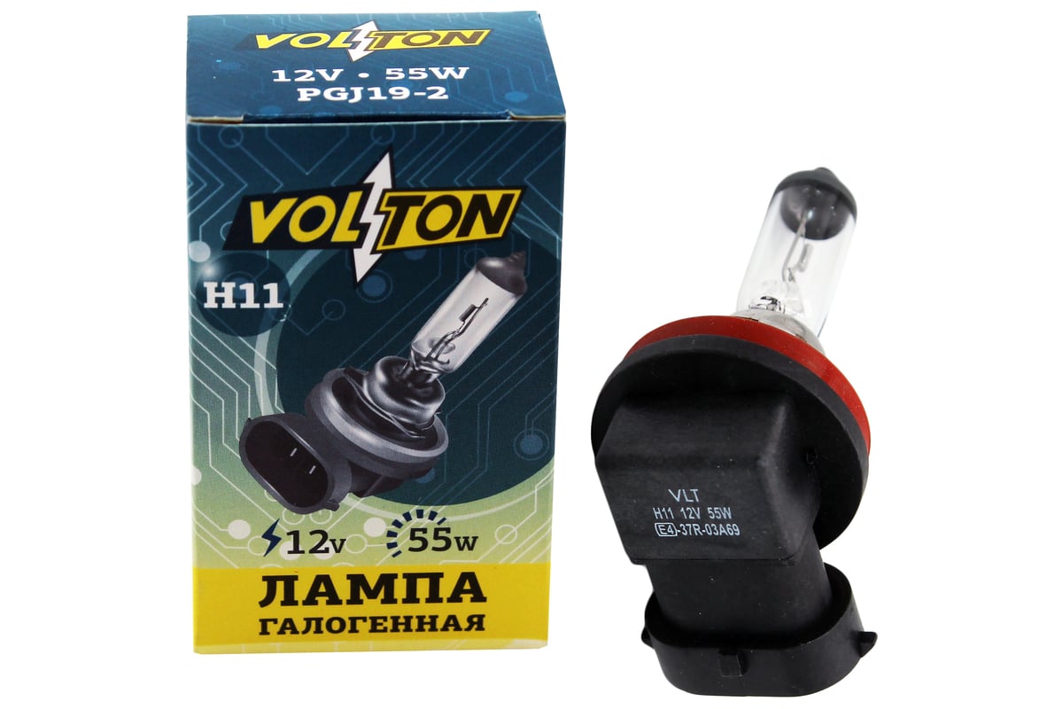 Галогенная лампа VOLTON H11 12В 55 Вт VLT1101 - выгодная цена, отзывы ...