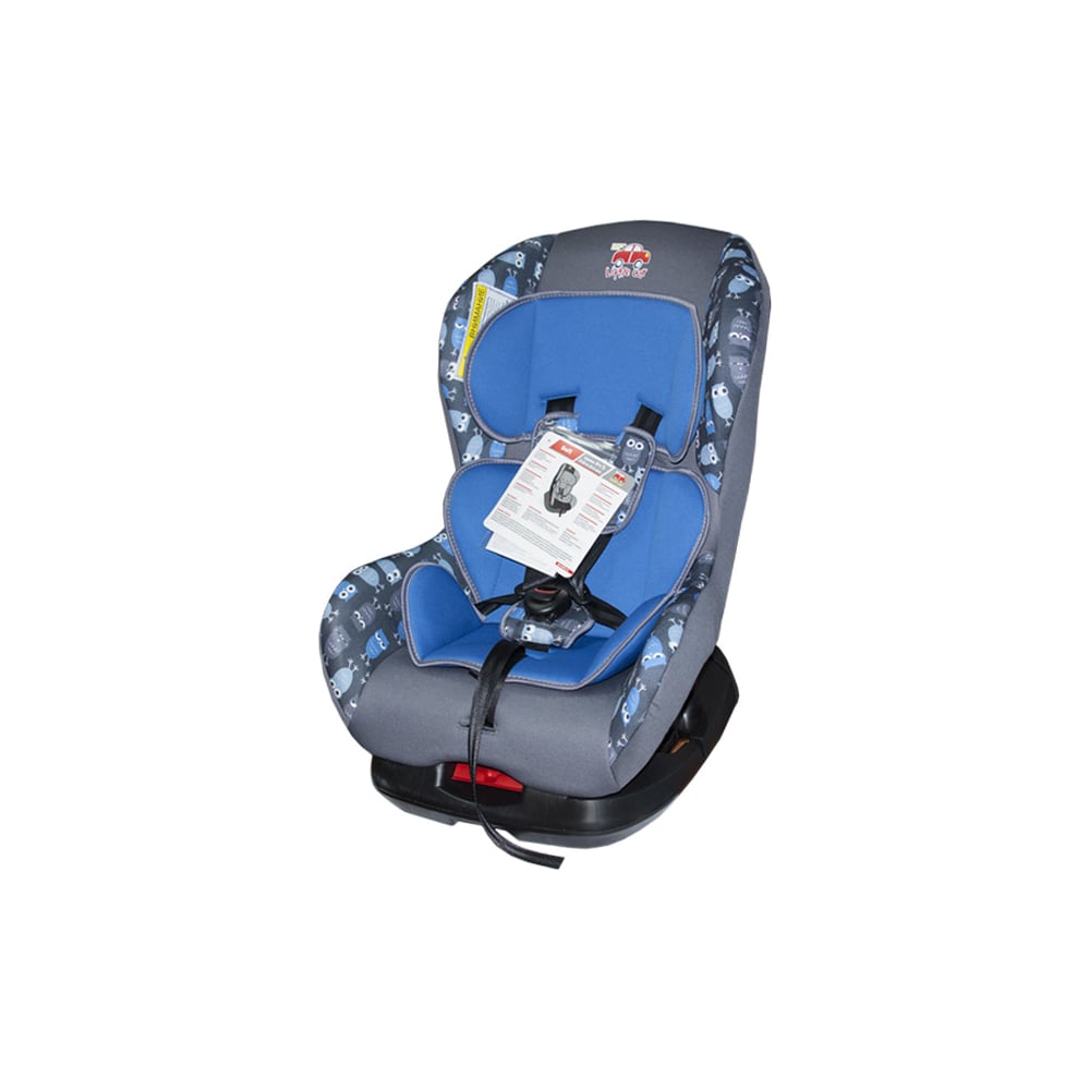 Детское автокресло Little car Soft 0-18 кг, совы, синий 125984 ...