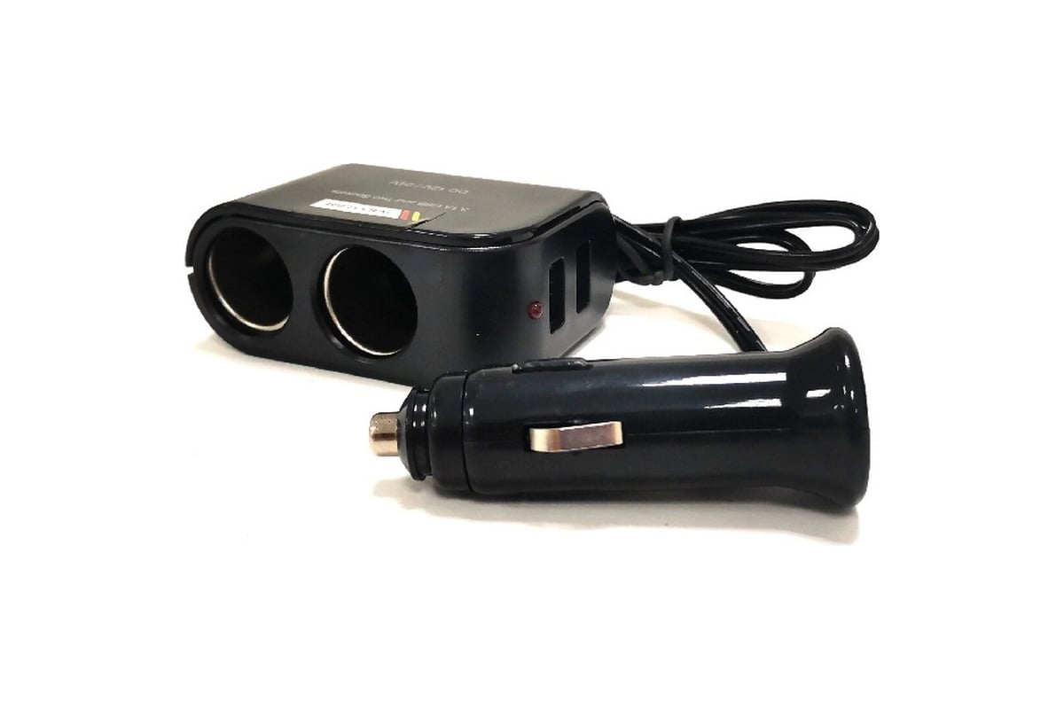 Разветвитель прикуривателя VETTLER 2 гнезда + 2 порта USB SZU2A ...