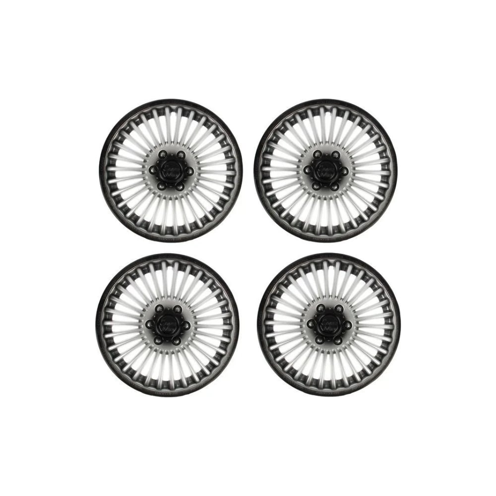 Колесные колпаки TORSO R16 МИНИ-КУПЕР, серебристо-черный, набор 4 шт ...