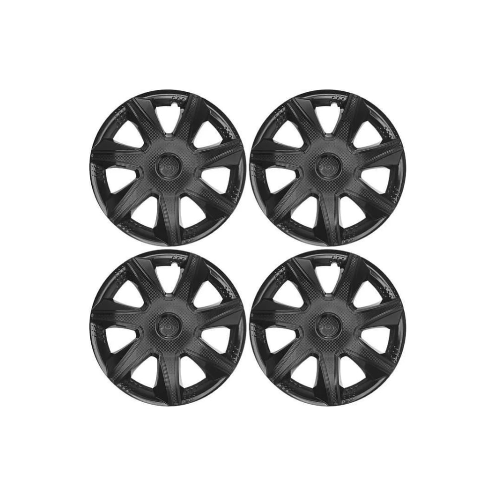 Колесные колпаки TORSO R16 ДЖОЙ черный глянец, карбон, набор 4 шт ...