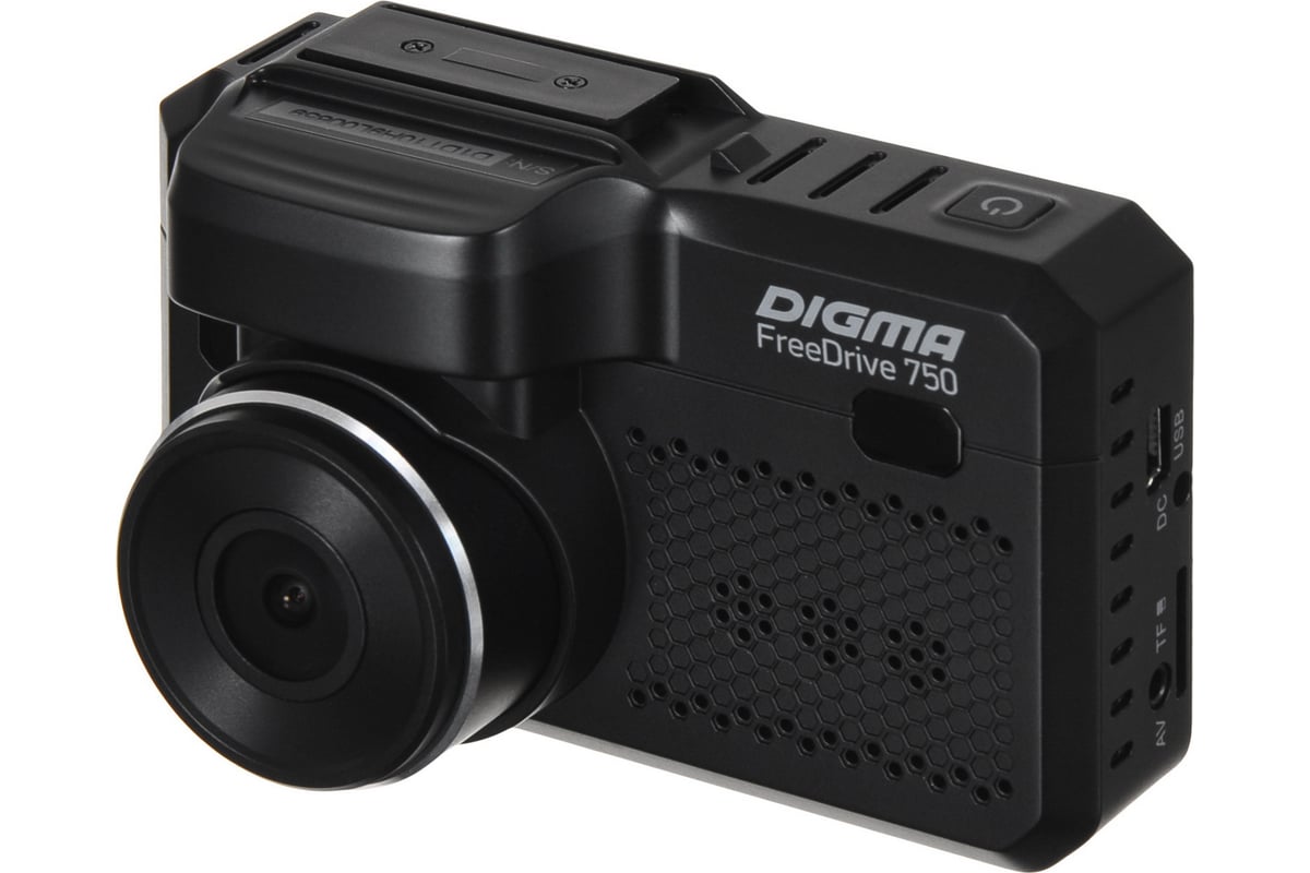 Видеорегистратор с радар-детектором DIGMA Freedrive 750 GPS черный ...