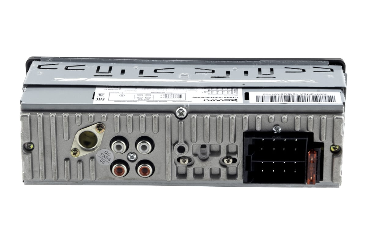 Ресивер SWAT 1 din медиа 4x50 Вт, BT, MP3, USB, SD, 2RCA, красные ...
