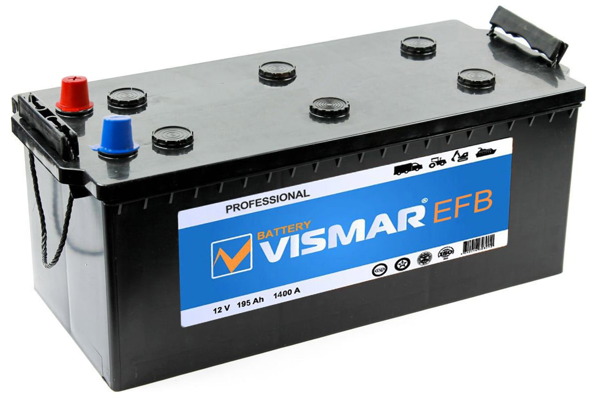 Аккумулятор VISMAR PROFESSIONAL 6СТ-195 EFB N (L)-(3) 1400A 516/223/223 ...