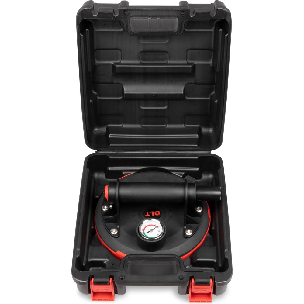 Присоска вакуумная DLT с поршнем и манометром в кейсе 8" 0951 P611 ...