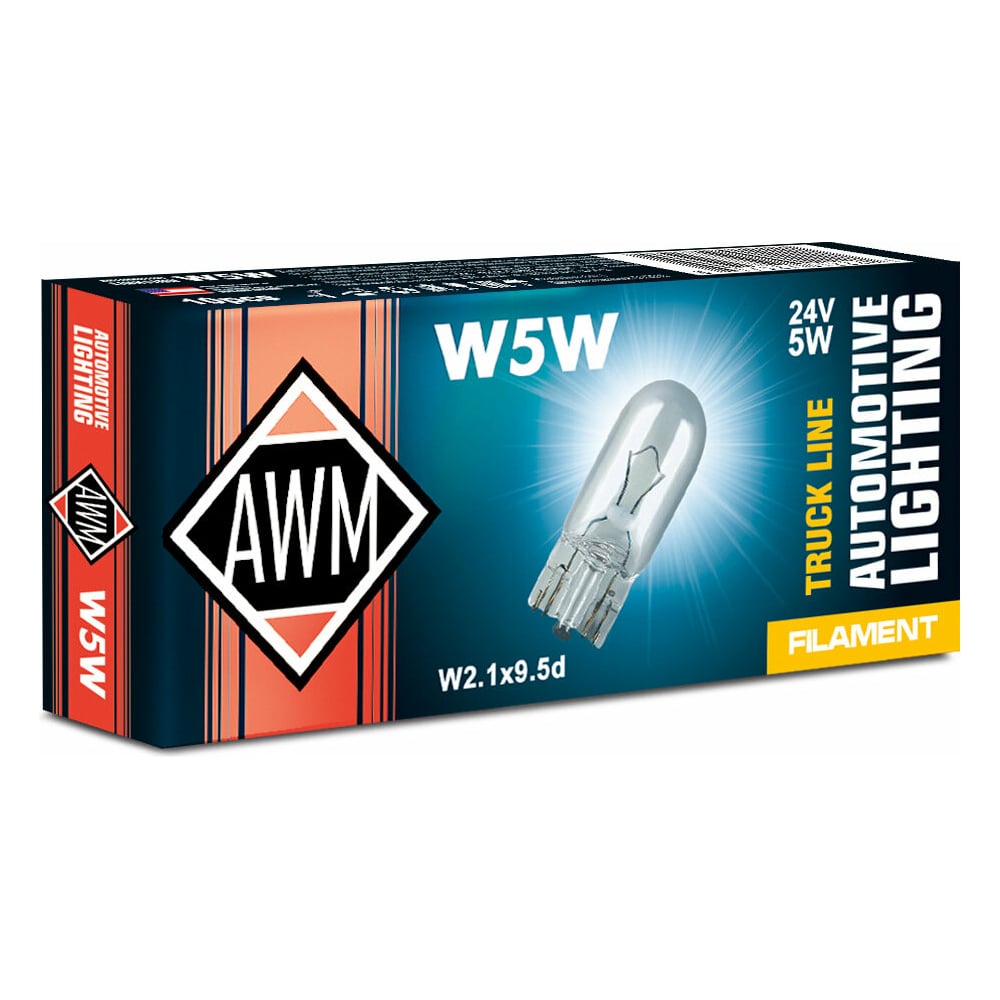 Лампа накаливания AWM W5W 24V 5W 410300024 - выгодная цена, отзывы ...