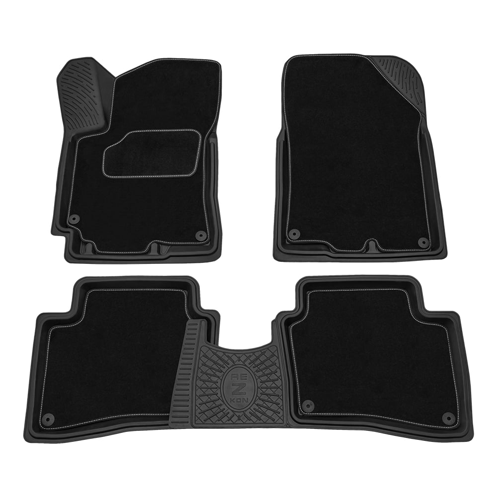 Салонный резиновый коврик REZKON Transformer черный для Kia Rio 11-17 ...