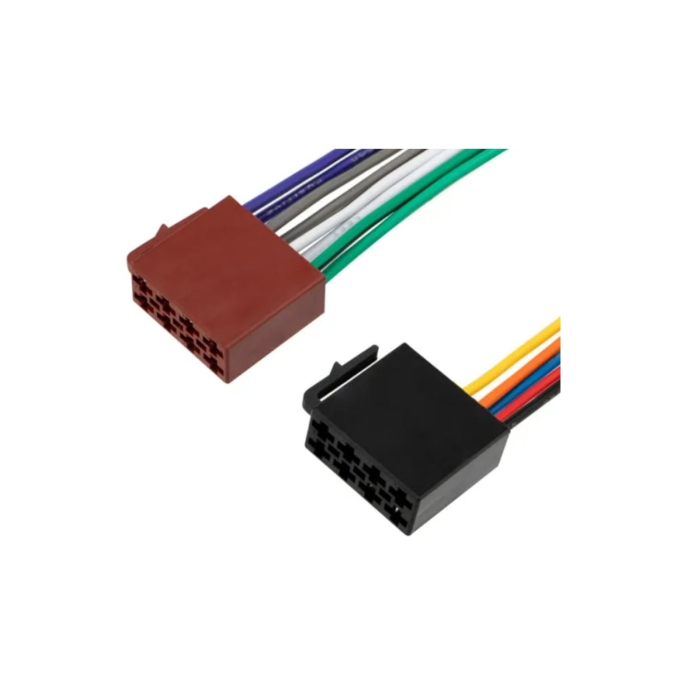 Разъем для автомагнитолы REXANT Евро ISO, 2 гнезда 06-0127-C - выгодная цена, отзывы ...