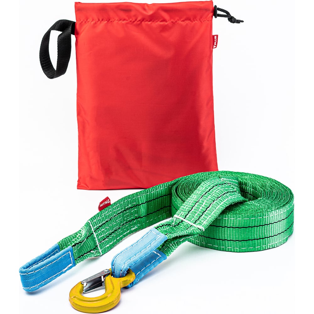 Усиленный буксировочный трос Tplus 12 т 6 м Крюк/Петля T000917 - выгодная цена, отзывы ...