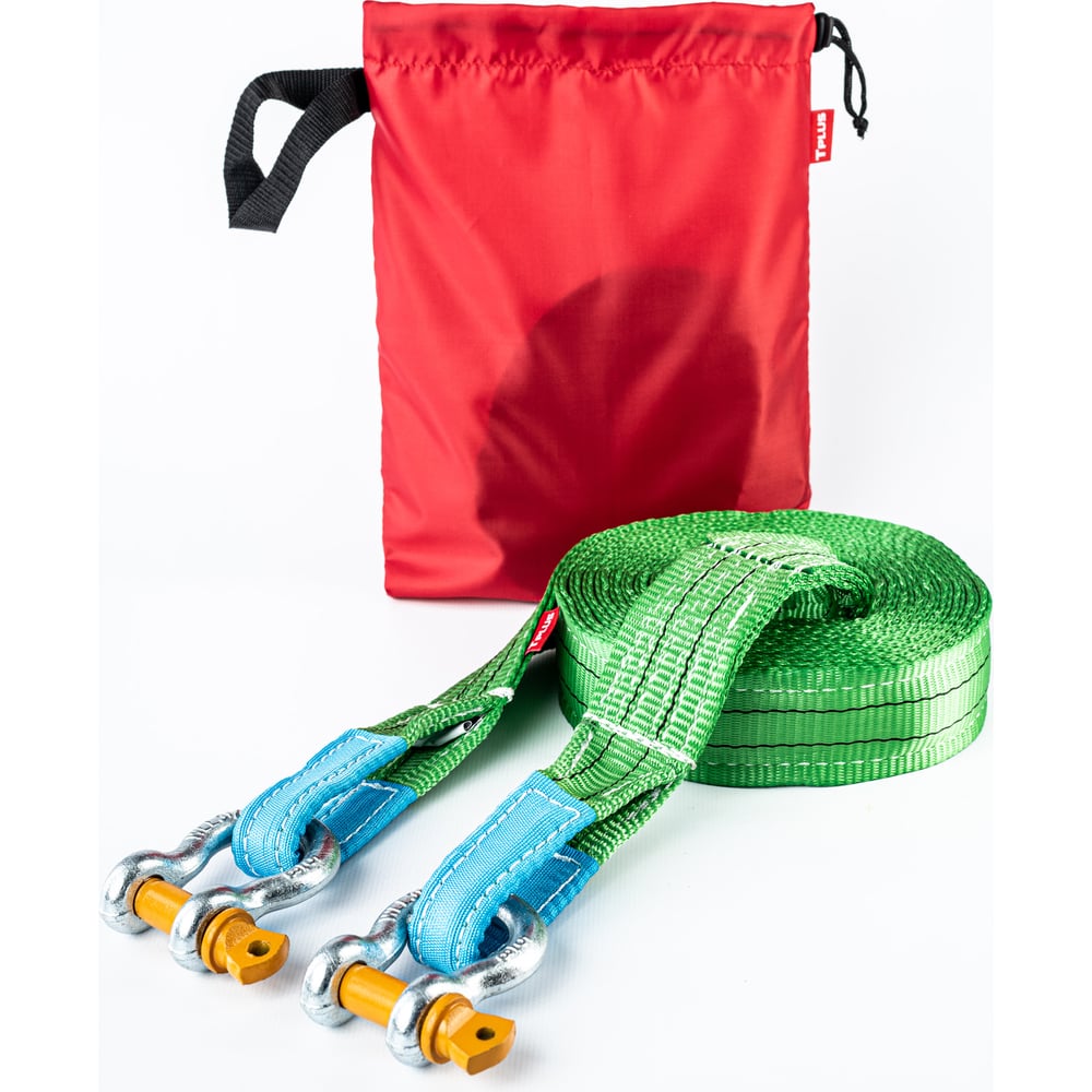 Усиленный буксировочный трос Tplus 12 т 4,5 м Шакл/Шакл T019497 - выгодная цена, отзывы ...