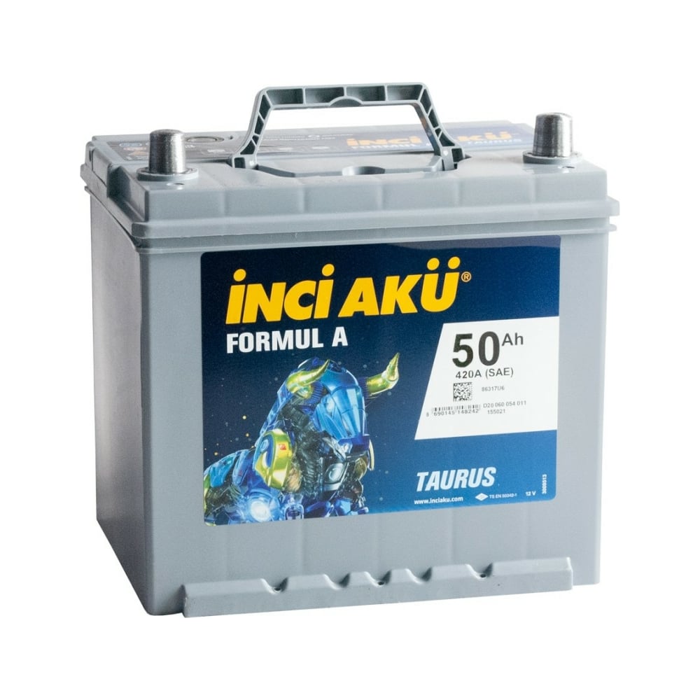 Аккумулятор INCI AKU Formul A 50R, 420 A, 205x170x205 мм 450328 ...
