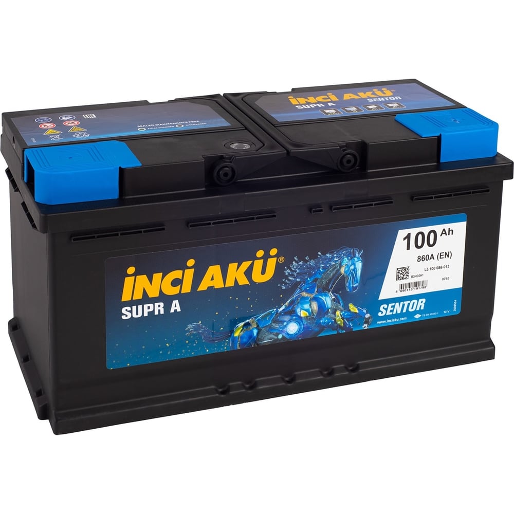 Аккумулятор INCI AKU Supr A 100R, 860 A, 353x175x190 мм 450330 ...