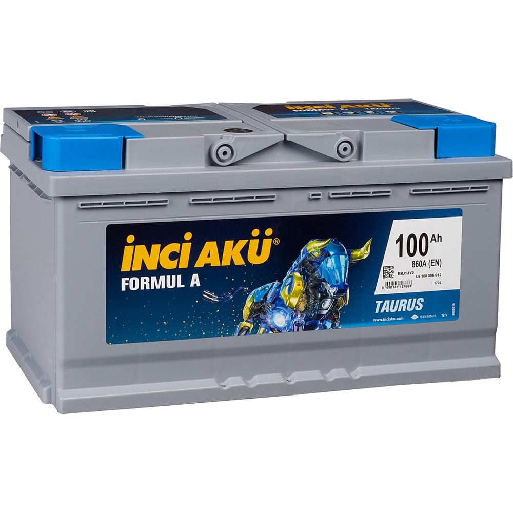 Аккумулятор INCI AKU Formul A 100R, 860 A, 353x175x190 мм 4502 ...