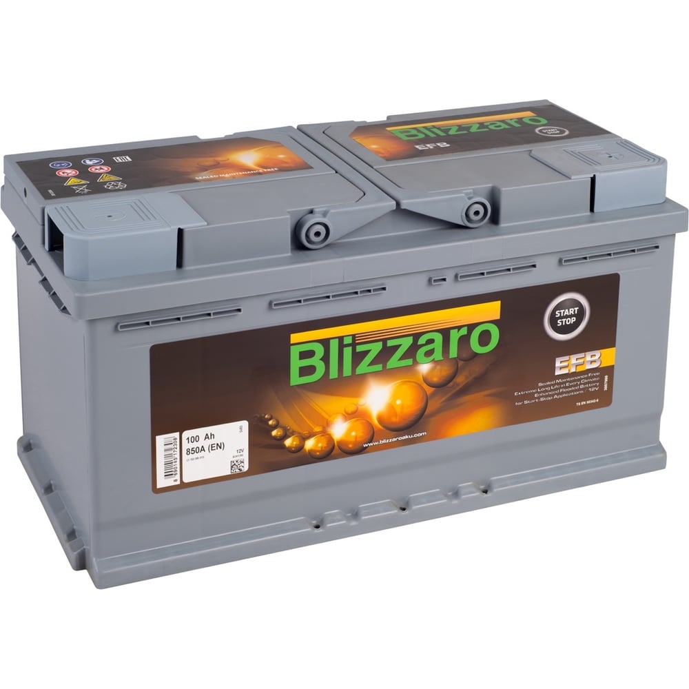 Аккумулятор BLIZZARO EFB 100R 850A, 353x175x190 462099 - выгодная цена ...