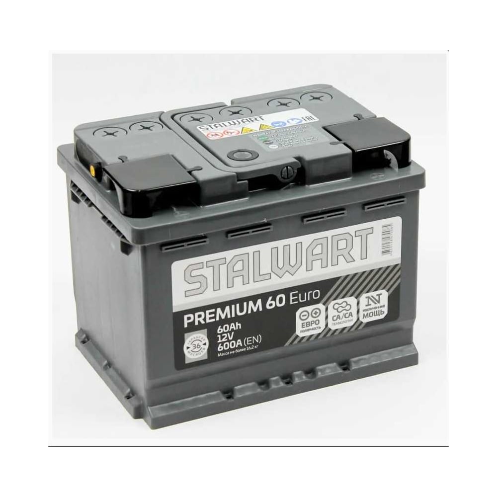 Аккумуляторная батарея STP Premium 6СТ-60.0 Stalwart 60.0 - выгодная ...