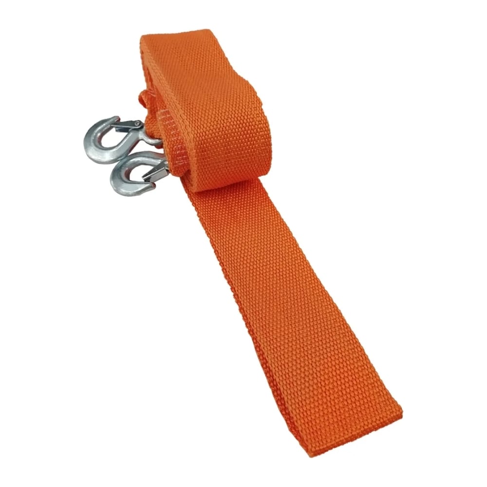 Буксировочный трос ZiZay полипропилен, 2 стальных крюка, фиксаторы, 15 тонн, 5 метров, сумка ...