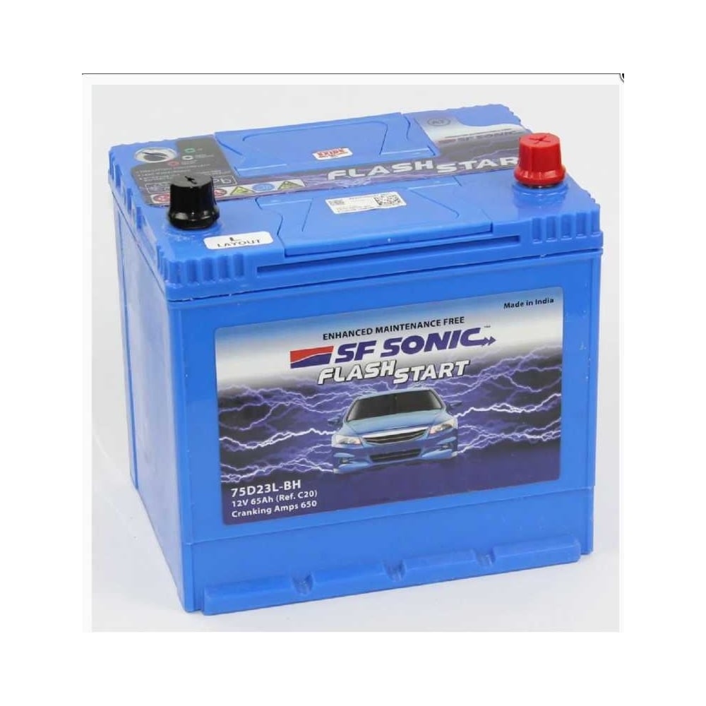 Автомобильный аккумулятор SF Sonic 6ст-65.0 (75d23l) FS-75D23L-ВН ...
