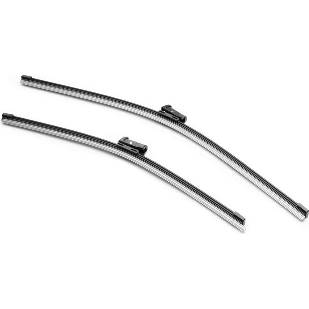 Щетки стеклоочистителя 61 см + 48 см, 2 шт, плоская, Push button 19mm ...