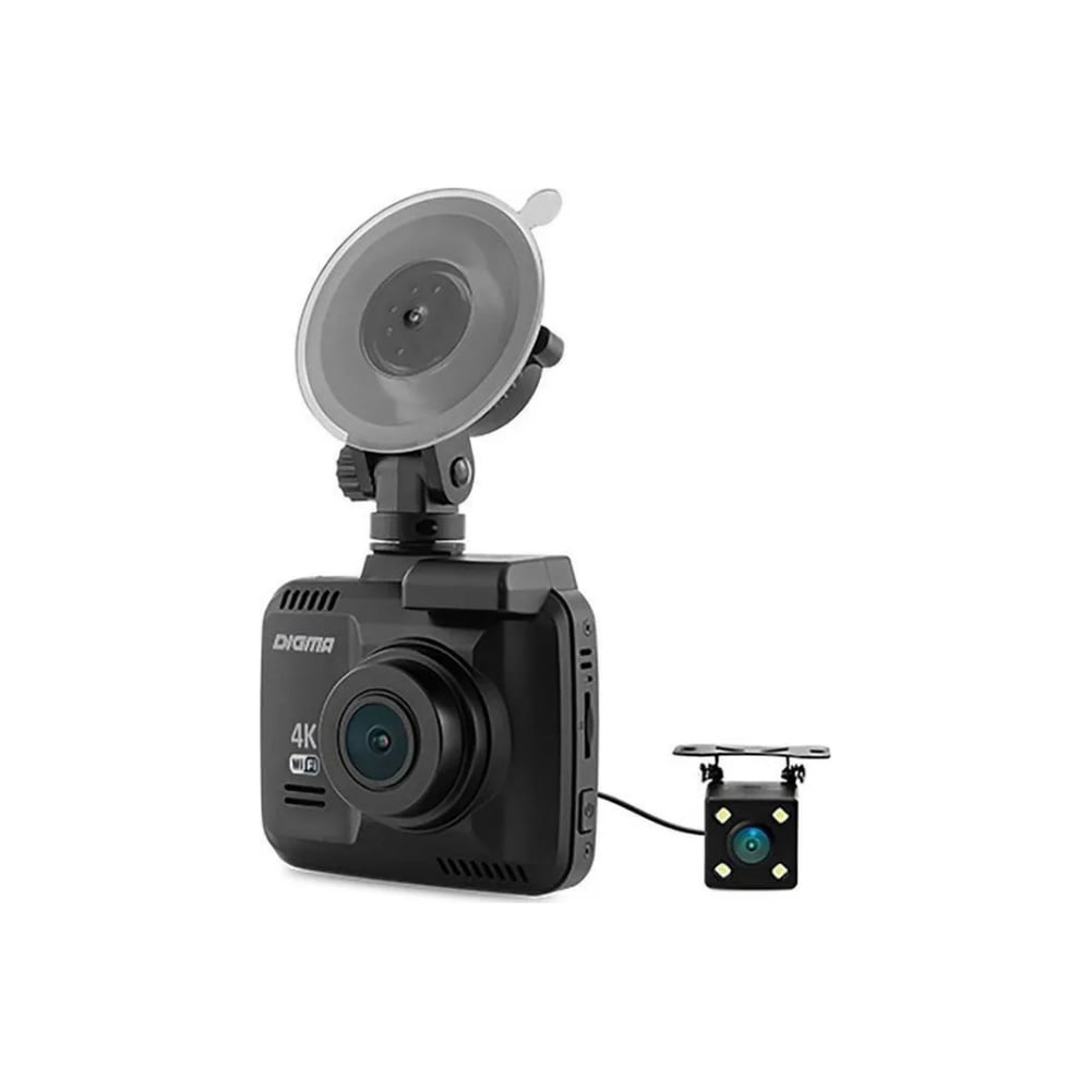 Видеорегистратор DIGMA FreeDrive 600-GW DUAL 4K, черный, 4Mpix ...