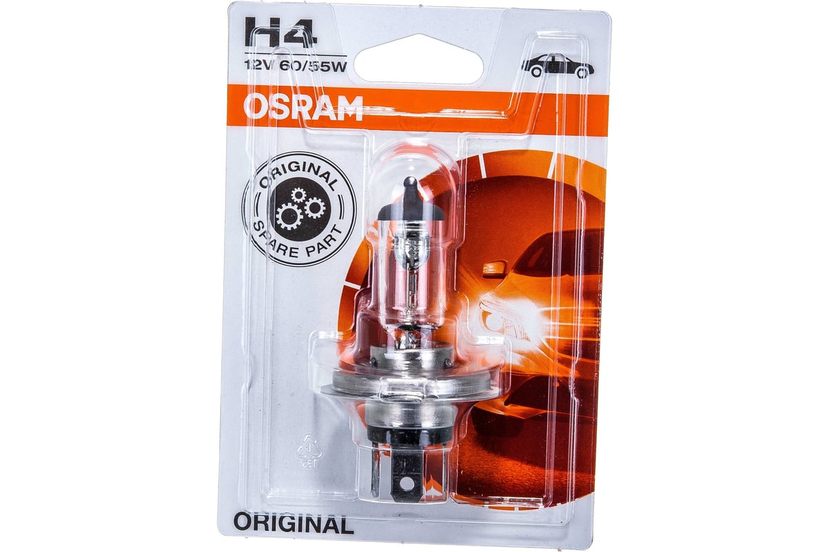 Автолампа OSRAM H4 60,55 P43t-38 12V ,1,10 64193-01B - выгодная цена ...