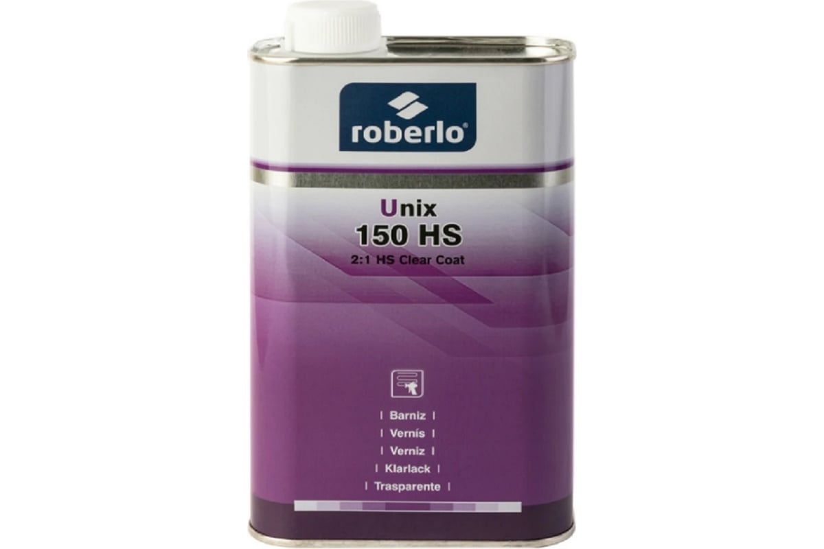 Лак ROBERLO 2k unix 150hs полиуретановый, 1 л 68187 - выгодная цена ...