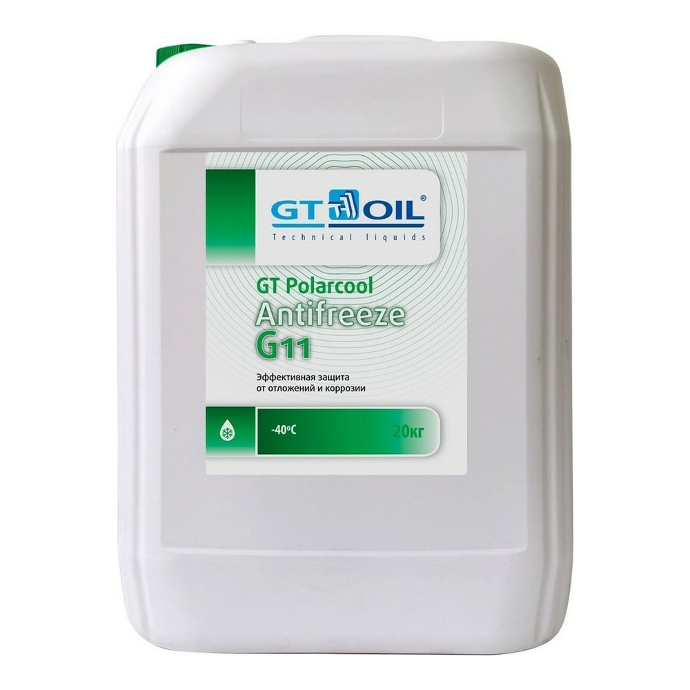 Антифриз GT OIL Polarcool G11 зеленый, 20 кг 4634444008757 - выгодная ...