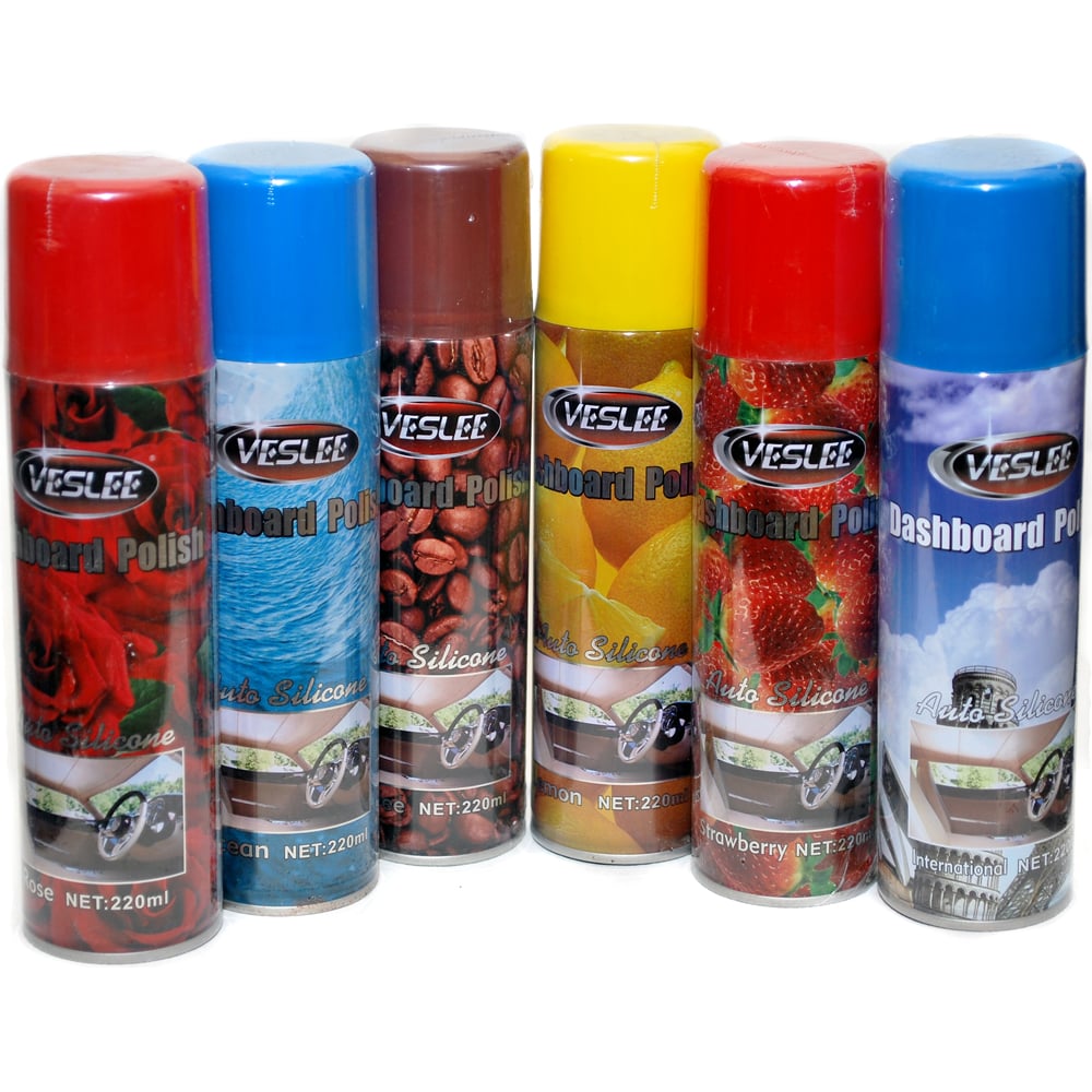 Очиститель-полироль ИНТЕРНЕШЛ Veslee, для пластика, кожи и резины, с ...