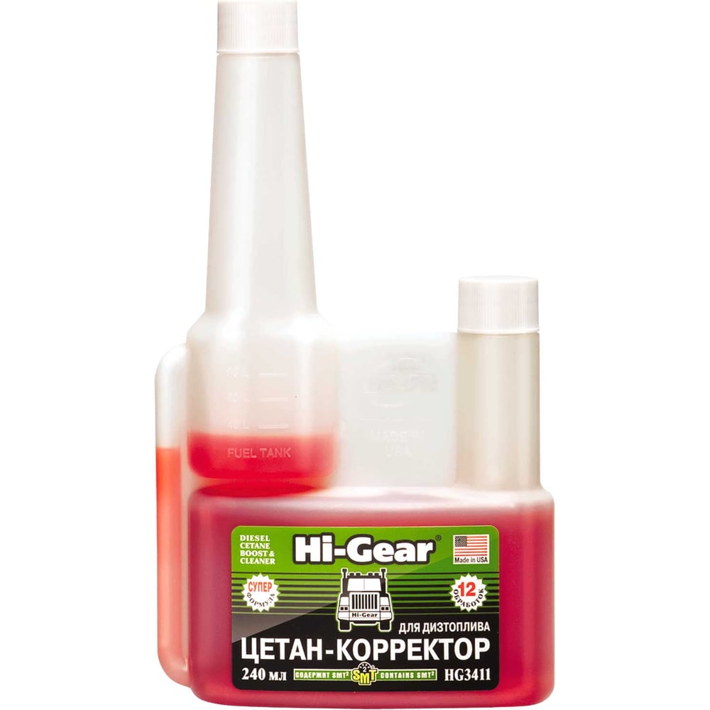 Цетан-корректор для дизельного топлива, с SMT2 Hi-Gear, HG3411 ...