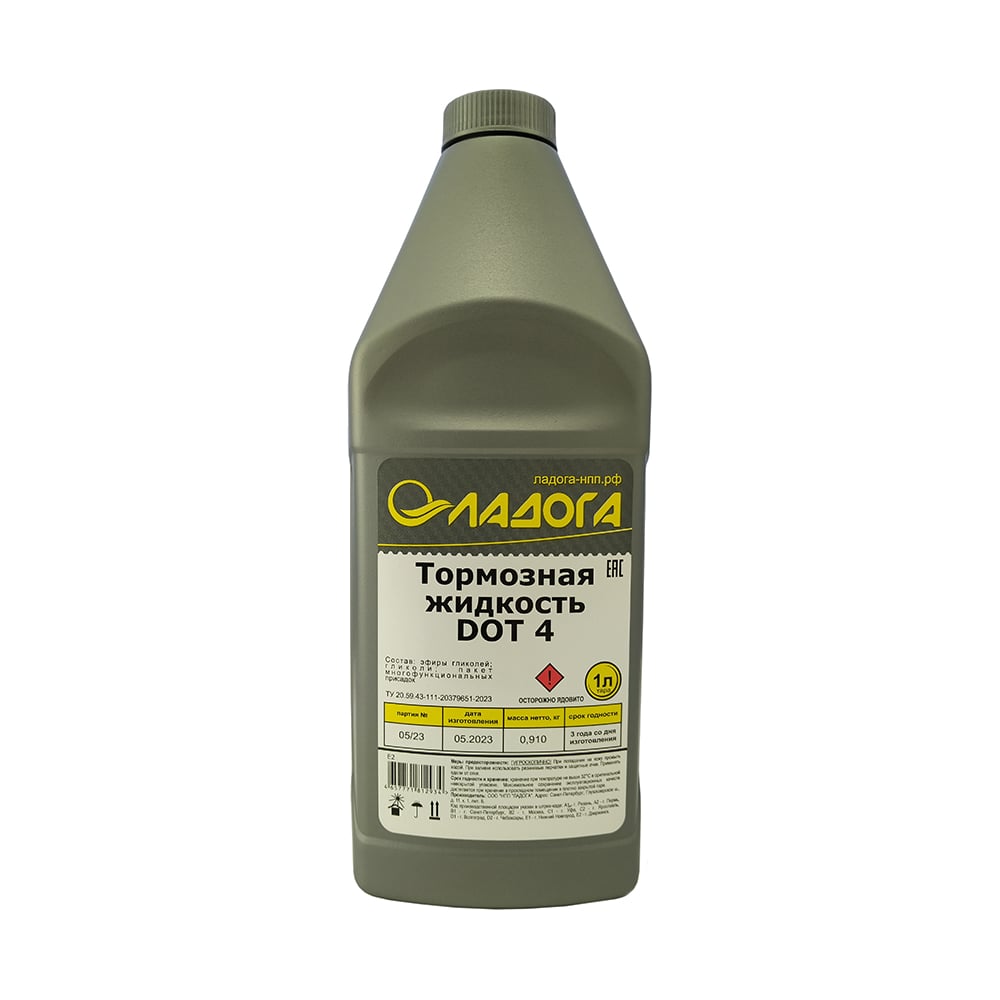 Тормозная жидкость ЛАДОГА DOT-4, банка 910гр LTJ_DOT4_0910 - выгодная ...