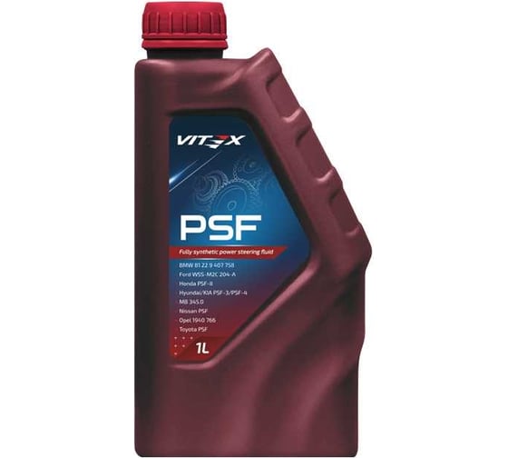 Жидкость гидроусилителя руля VITEX Power Steering Fluid синтетическая ...