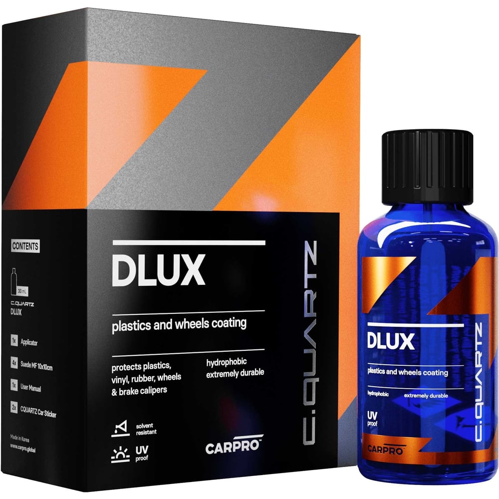 Полироль для резины и пластика CARPRO Cquartz dlux kit защитное ...