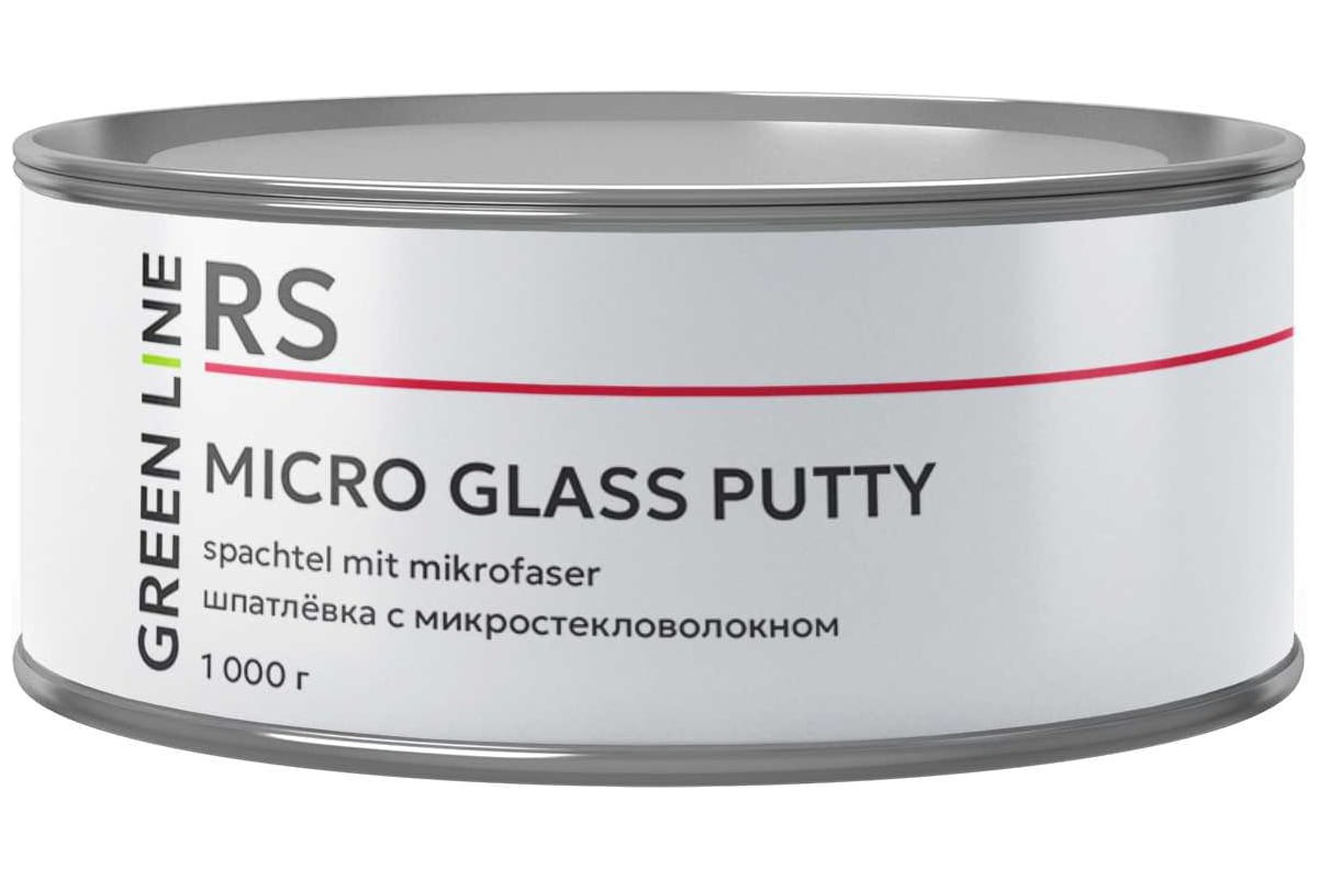Шпатлёвка с микростекловолокном GREEN LINE MICRO GLASS Putty 1000 г ...