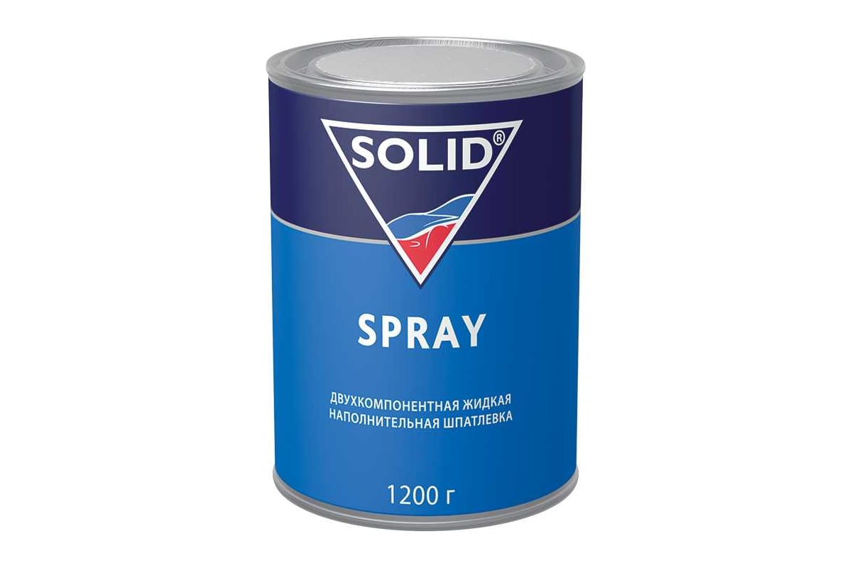 Двухкомпонентная жидкая наполнительная шпатлевка SOLID SPRAY (фасовка 1200 гр.) 319.1200 ...