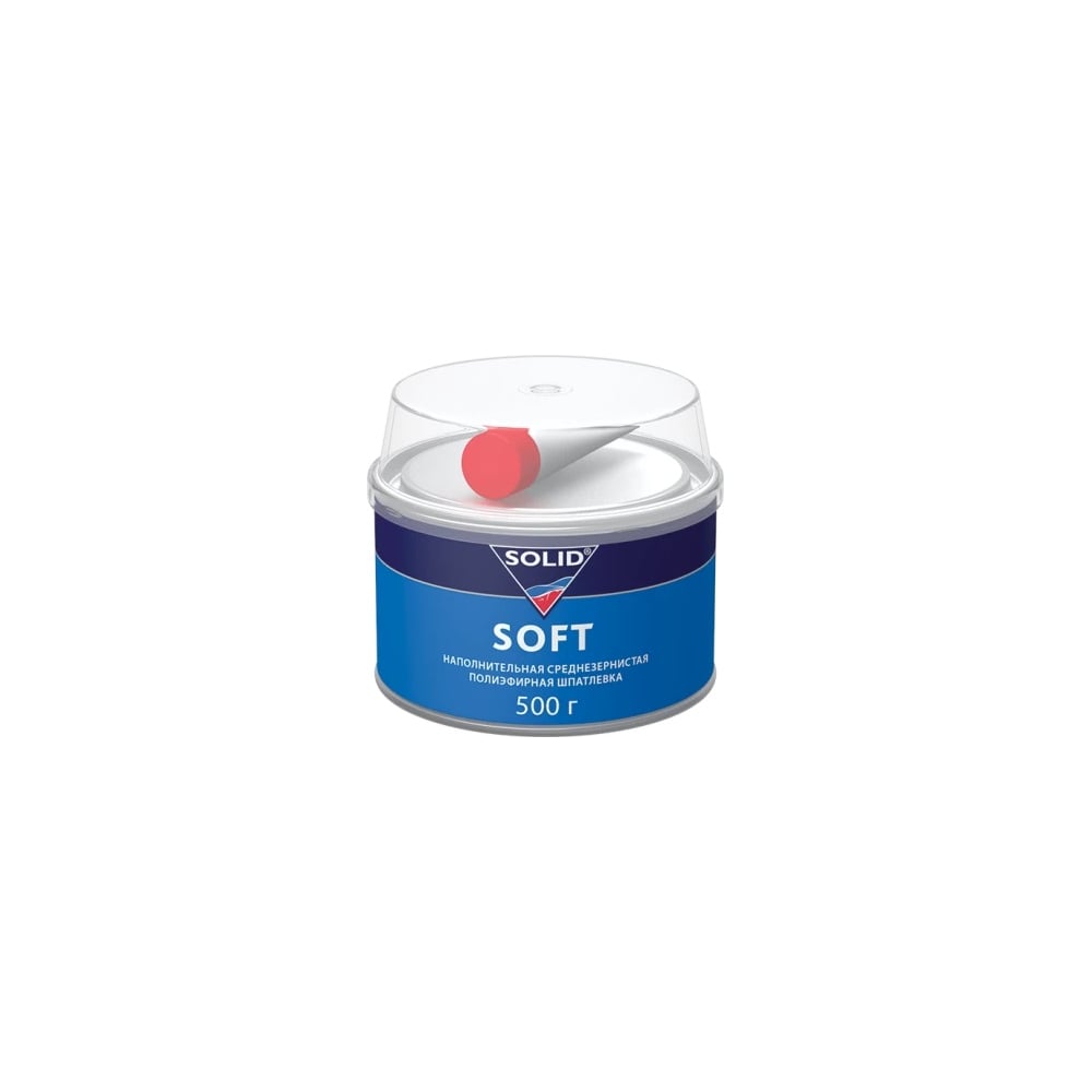 Наполнительная среднезернистая шпатлевка SOLID SOFT - (фасовка 500 гр ...