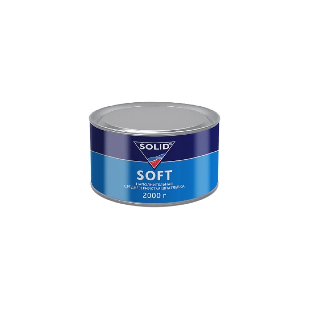 Наполнительная среднезернистая шпатлевка SOLID SOFT (фасовка 2000 гр ...