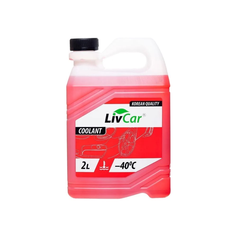 Антифриз готовый LIVCAR COOLANT RED -40 2л LCA40-002R - выгодная цена ...