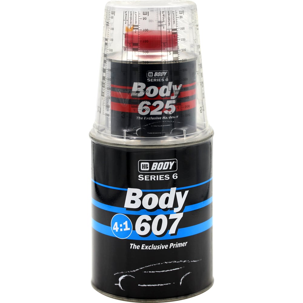 Грунт 607 4:1 бел. 0,8л + Отвердитель PROLINE 625 0,2л HB BODY комплект 6070106251 - выгодная ...