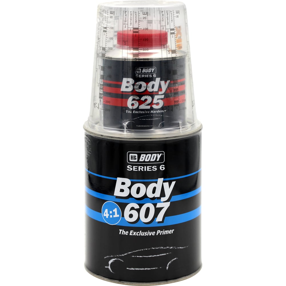Грунт 607 4:1 черн. 0,8л + Отвердитель PROLINE 625 0,2л HB BODY комплект 6070206251 - выгодная ...