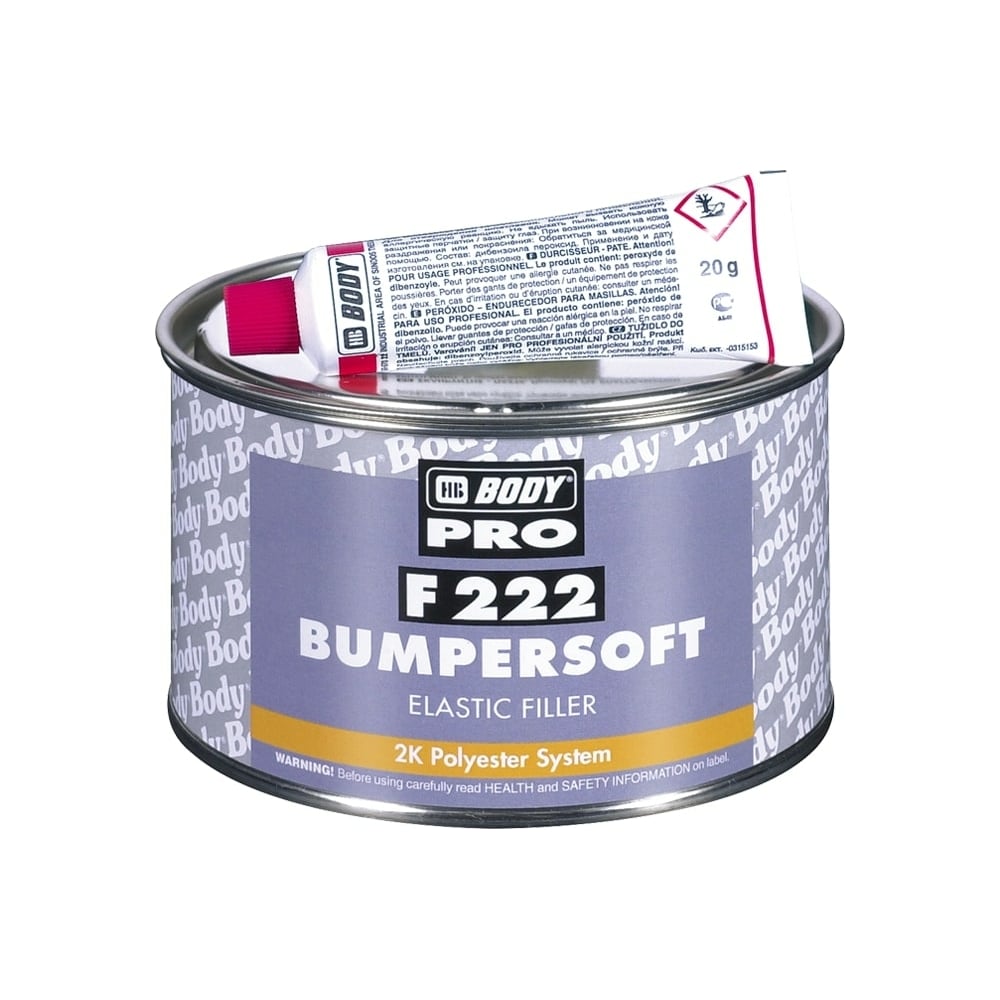 Шпатлевка HB BODY PRO F222 BUMPERSOFT черн. 0,25кг 2220000050 - выгодная цена, отзывы ...