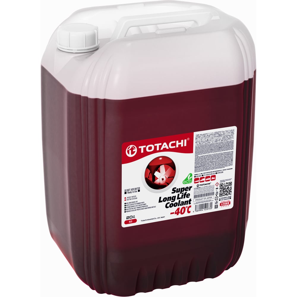 Охлаждающая жидкость TOTACHI SUPER LLC Red -40C 20л 4589904520730 ...